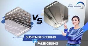 Suspended Ceiling vs False Ceiling: Unveiling the Overhead Realm